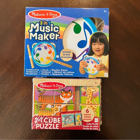 Melissa & Doug | Toys | Melissa Doug Music Maker And Animal Cube Puzzle ...